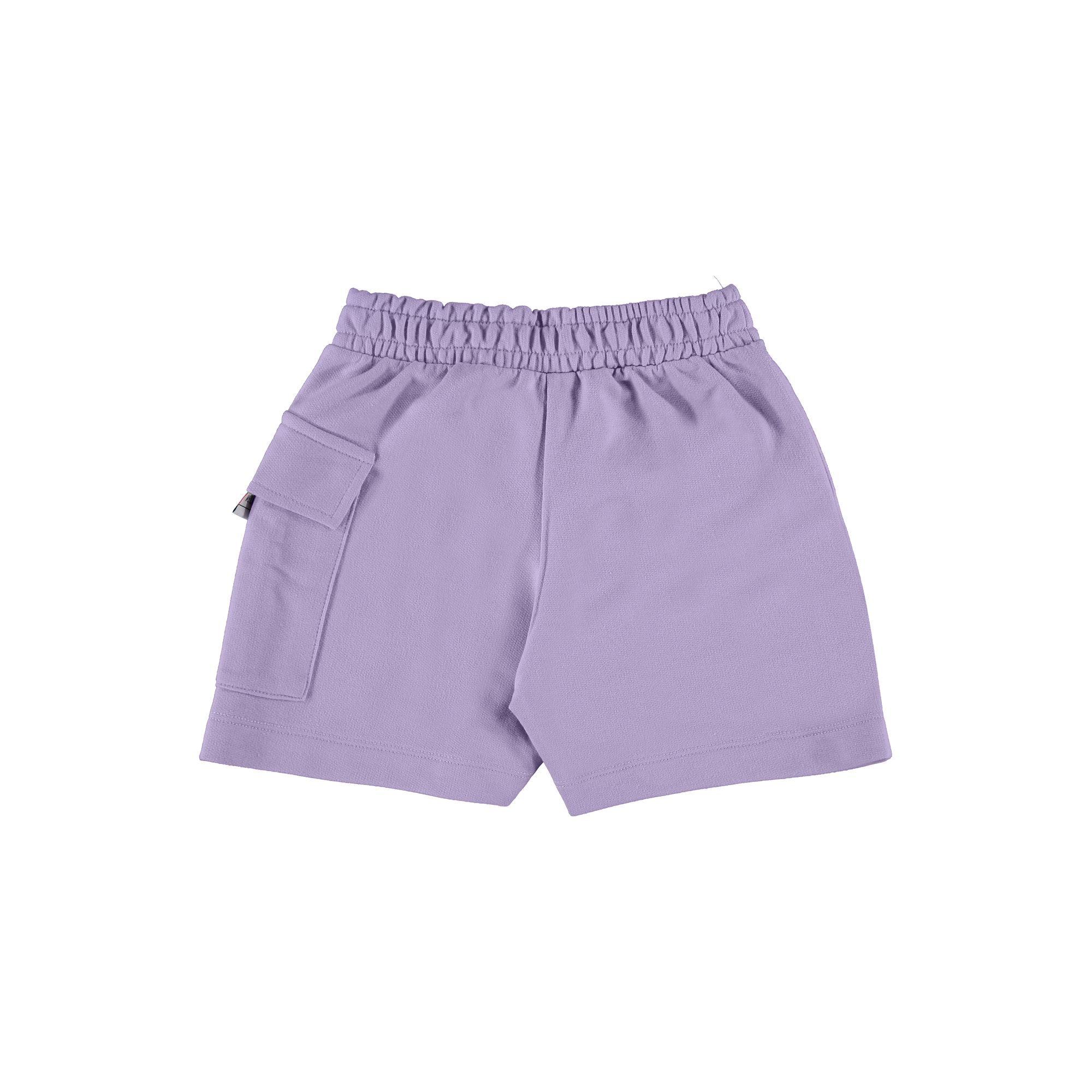 Gloss Short Juvenil Básico Em Moletom Roxo Vestis